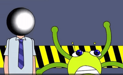 Gradient Joe Bugbo Question Mark GIF | GIFDB.com