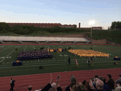 Graduation In Football Field GIF | GIFDB.com