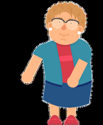 Grandma 2d Sketch Floss Dance GIF | GIFDB.com