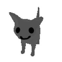 Gray Cat Spinning And Smiling GIF | GIFDB.com