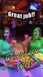 Great Job Meme Ladies Drink Toasting GIF | GIFDB.com