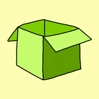 Green Box Spinning In Colorful Background GIF | GIFDB.com