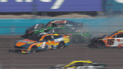 Green Sports Car Nascar Crash GIF | GIFDB.com