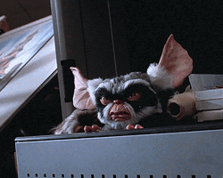 Gremlins Scary Cute Hiding GIF | GIFDB.com