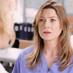 Grey's Anatomy Meredith Grey Awkward Smile GIF | GIFDB.com