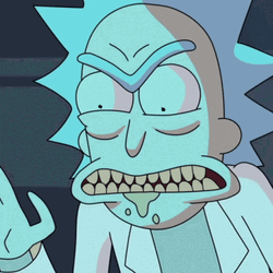 Grithing Teeth Rick Typing Meme GIF | GIFDB.com