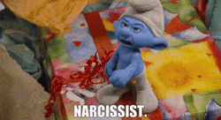 Grouchy Smurf Narcissist Meme GIF | GIFDB.com