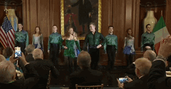 Group Of Dancers Performing Irish Jig GIF | GIFDB.com