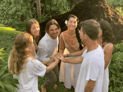 Group Of Friends Sending Good Vibes GIF | GIFDB.com