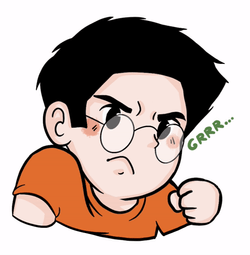 Grr Angry Man With Glasses GIF | GIFDB.com