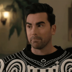 Grumpy Dan Levy Eye Roll Meme GIF | GIFDB.com