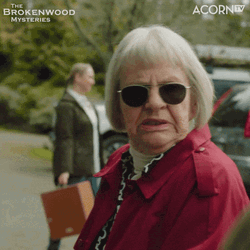 Grumpy Granny Stare Down Brokenwood Mysteries GIF | GIFDB.com