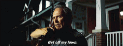 Grumpy Old Men Clint Eastwood Get Off GIF | GIFDB.com