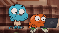 Gumball And Darwin Shocked Expression GIF | GIFDB.com