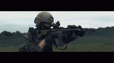 Gunner Shooting While Advancing GIF | GIFDB.com