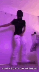 Guy In Bonnet Sturdy Dances Happy Borthday Nephew GIF | GIFDB.com