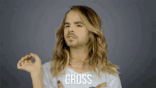 Guy In Girls Getup Saying Gross GIF | GIFDB.com