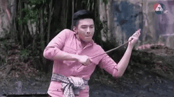 Guy In Pink Sleeves Cabbage Patch Dance GIF | GIFDB.com