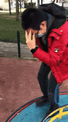 Guy On Wheel Walk Of Shame GIF | GIFDB.com