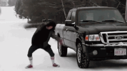 Guy Slipping Getting In The Car GIF | GIFDB.com