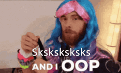 Guy Tying Hair And I Oop GIF | GIFDB.com