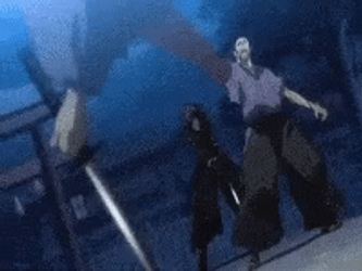 Hajime Saitou Hakuouki Blood Splatter GIF | GIFDB.com