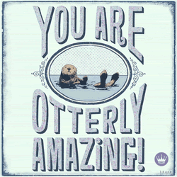 Hallmark Gold Crown Amazing Otterly Amazing Motivational Message GIF ...
