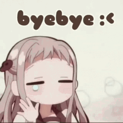 Hanako-kun Teary Eyes Bye Bye GIF | GIFDB.com
