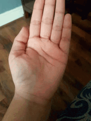 Close Up Palm Shot Open Hand GIF | GIFDB.com