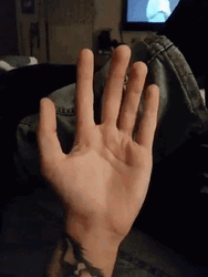 Man's Hand Clenched Movements GIF | GIFDB.com
