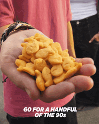 Hand Full Of Fish Crackers GIF | GIFDB.com
