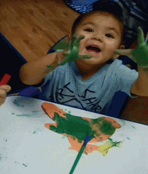 Hand Paint Messy Cute Kid GIF | GIFDB.com