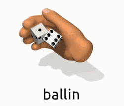 Hand Rolling Dice Ballin Animation GIF | GIFDB.com