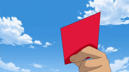 Hand Shows Red Card GIF | GIFDB.com