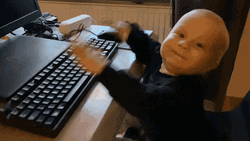 Happy Baby Working GIF | GIFDB.com