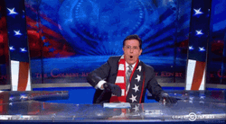 Happy Birthday America Excited Stephen Colbert GIF | GIFDB.com