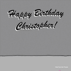 Happy Birthday Chris Christopher Cake And Flower GIF | GIFDB.com