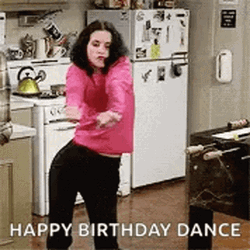 Happy Birthday Dance Monica Geller Friends GIF | GIFDB.com