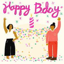 Happy Birthday Dear Friend Waving GIF | GIFDB.com