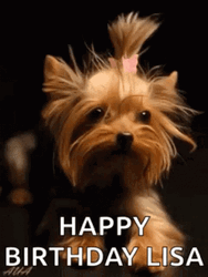 Happy Birthday Lisa Dog GIF | GIFDB.com