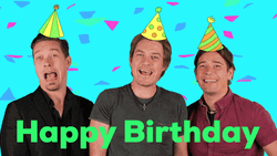 Happy Birthday Man Taylor Hanson And Friends Greeting GIF | GIFDB.com