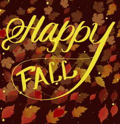 Happy Fall Classic Falling Leaves GIF | GIFDB.com