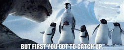 Happy Feet You Got To Catch Up GIF | GIFDB.com