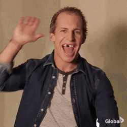 Happy Guy High Five No Teeth GIF | GIFDB.com