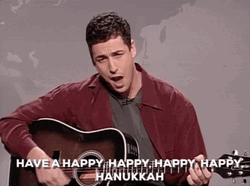 Happy Hanukkah Adam Sandler Singing Guitar GIF | GIFDB.com