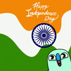 Happy Independence Day Waving Bird GIF | GIFDB.com