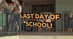 Happy Last Day Of School Text Animation GIF | GIFDB.com