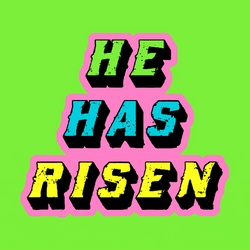 Happy Resurrection Day He Has Risen Mobile Art GIF | GIFDB.com