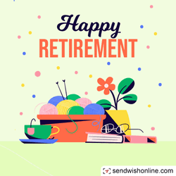 Happy Retirement Colorful Background GIF | GIFDB.com