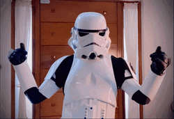 Happy Stormtrooper GIF | GIFDB.com